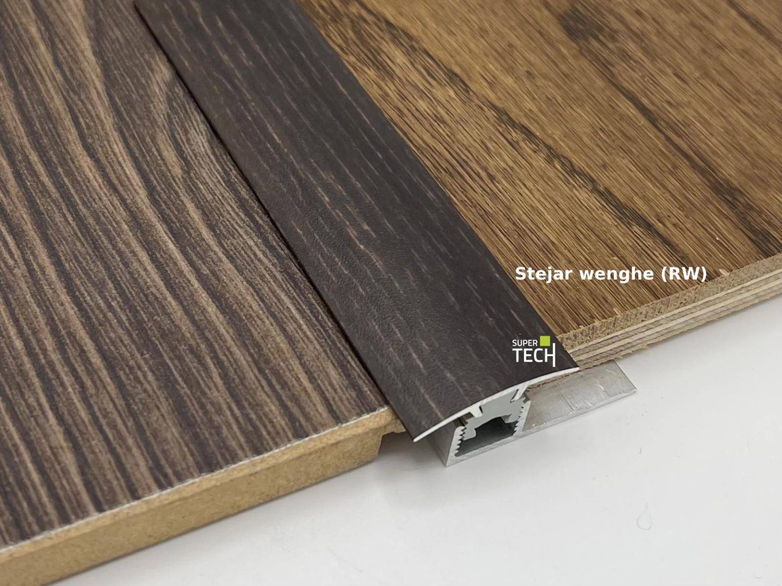 Profil trecere aluminiu pentru parchet Multiclip CLG370NS nuc inchis ...