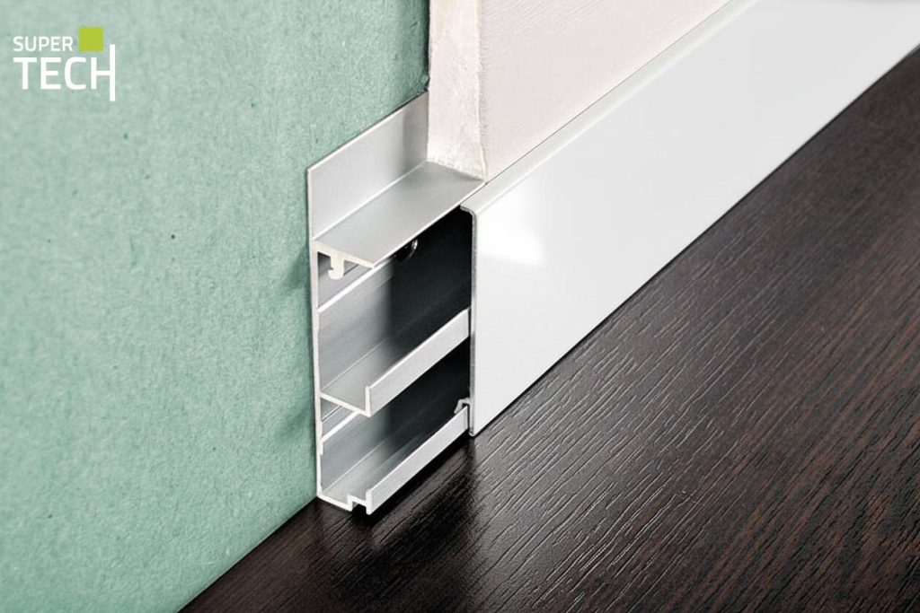Plinta filomuro aluminiu periat Proskirting Channel - supertech