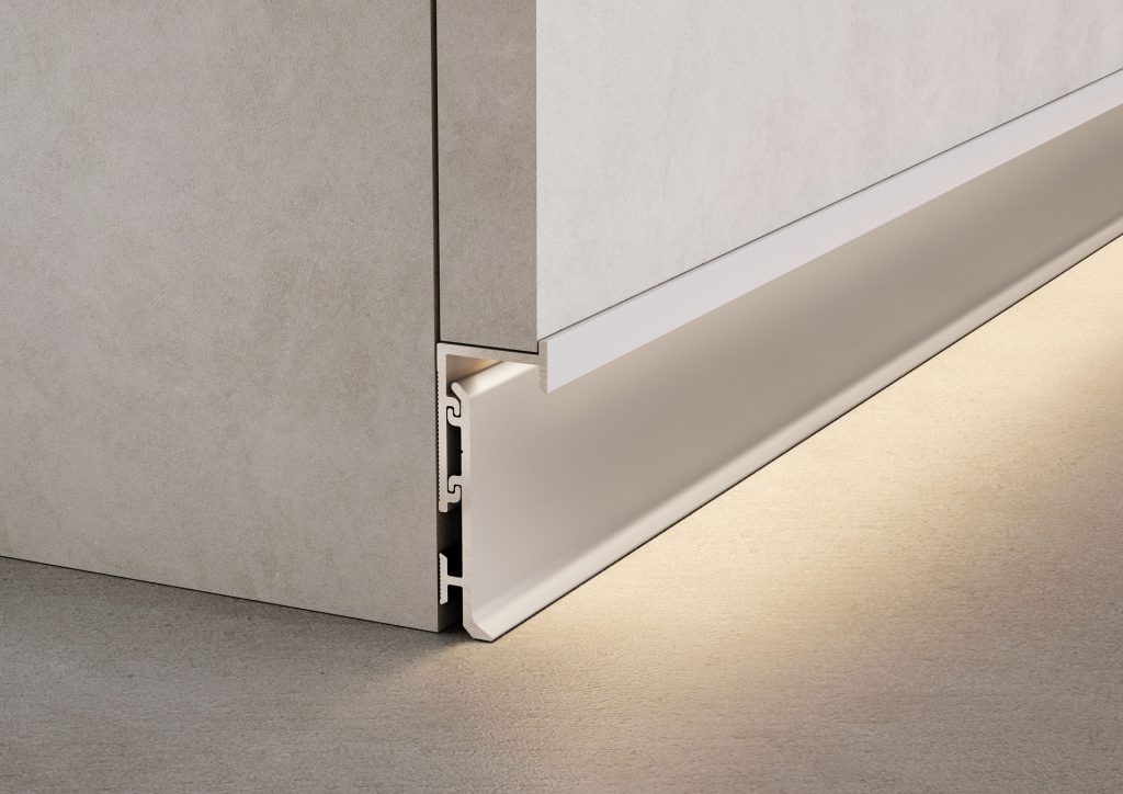 Plinta retrasa tip shadow-gap cu leduri Novorodapie Eclipse Shadow ...