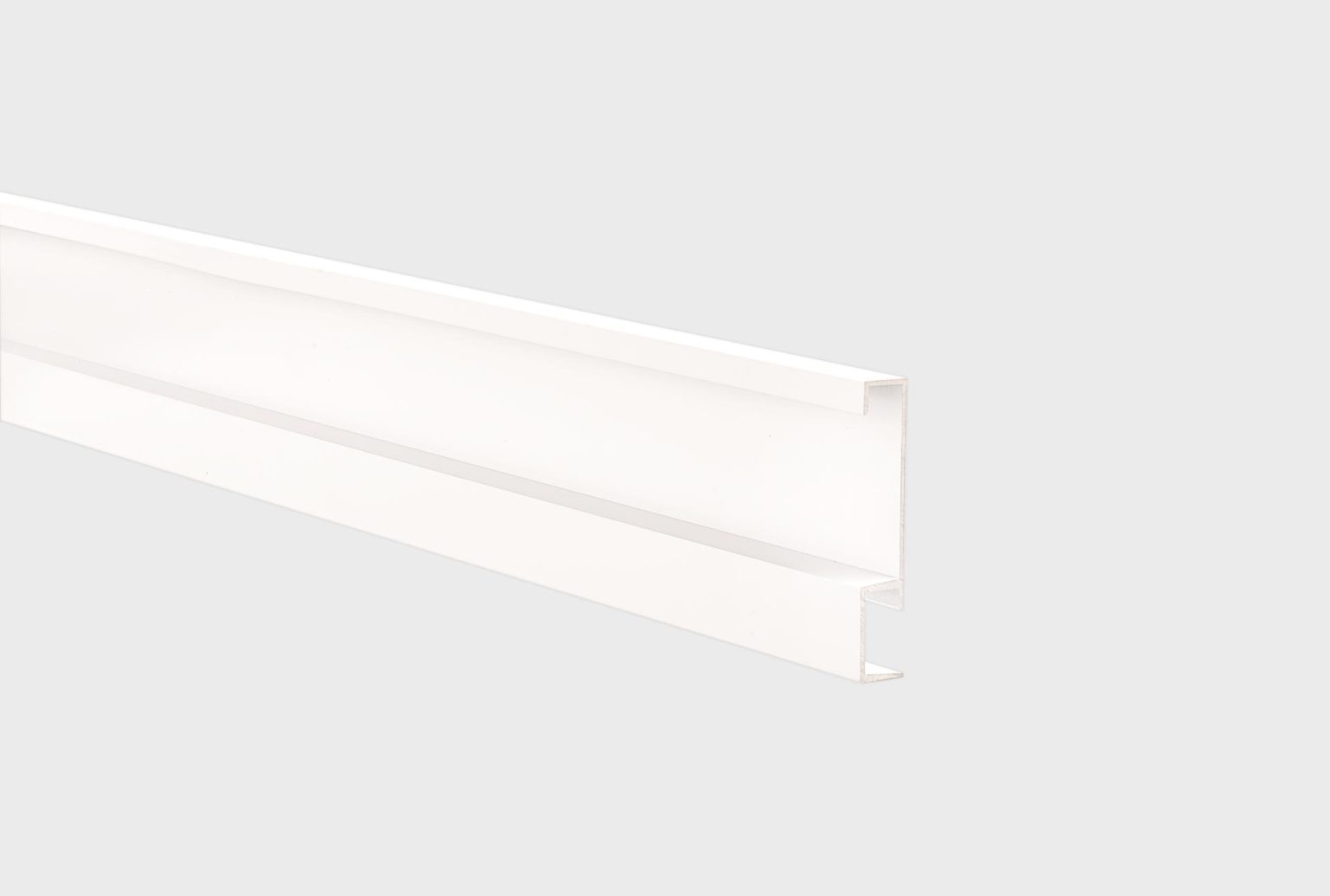 Plinta alba reversibila tip shadow gap din aluminiu Novorodapie Eclipse ...