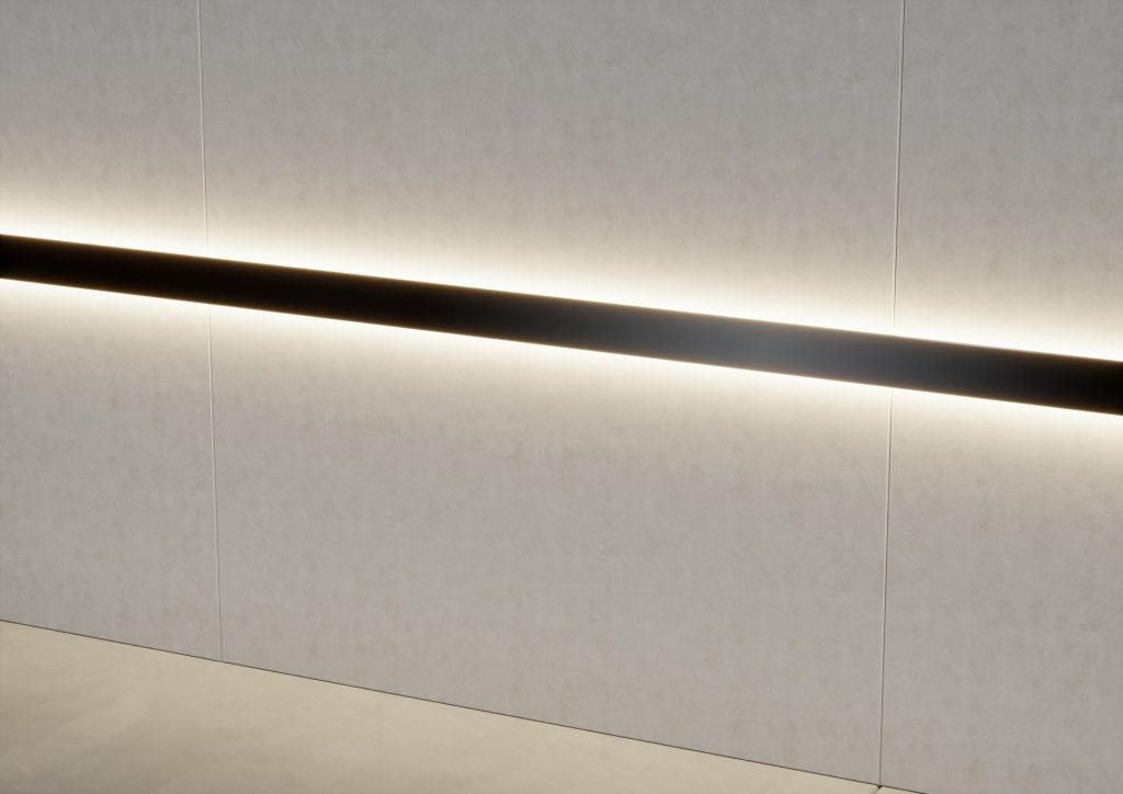 Profil decorativ cu leduri pentru placi ceramice, panouri decorative ...