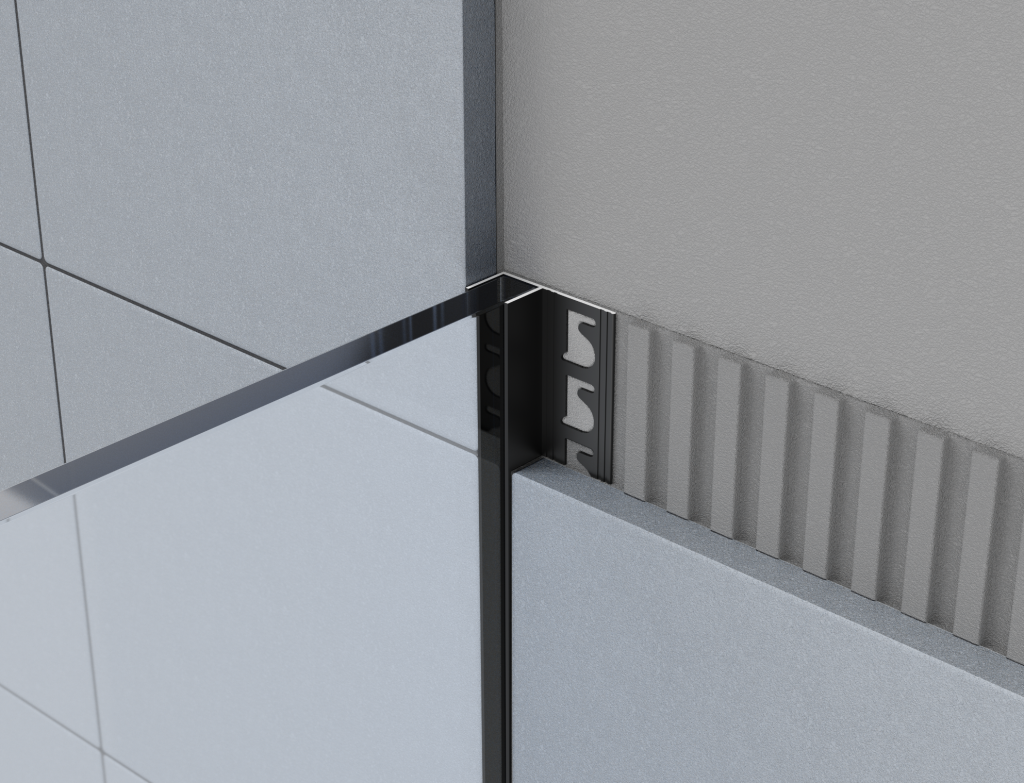 Profil negru pentru fixarea sticlei de dus Prolistel Channel Black ...