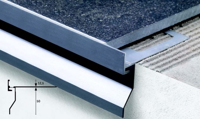 Profil picurator metalic terasa/balcon Bordertec BCO - Gri - supertech