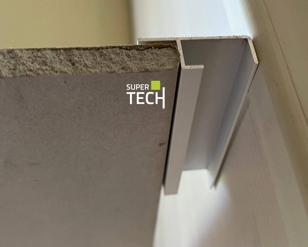 Profil shadow-gap aluminiu cu led realizare umbre la tavane Supertech ...