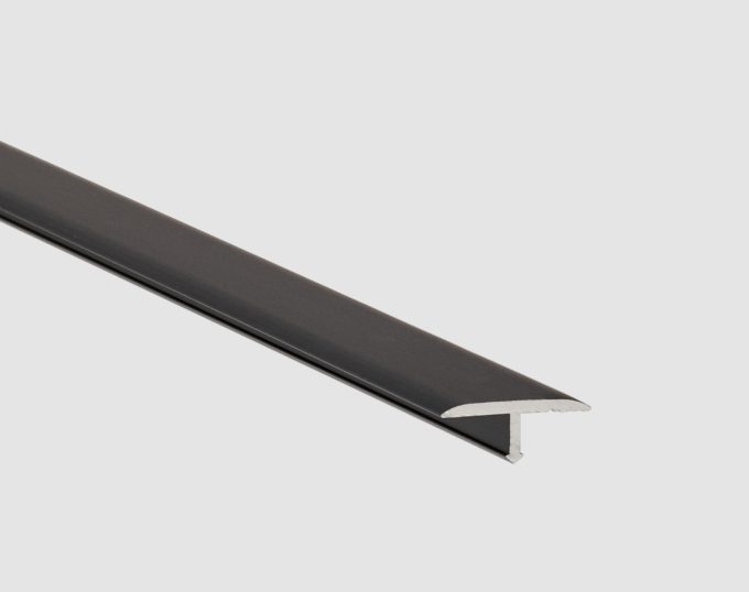 Profil trecere decorativ T ingust negru mat Emac - supertech